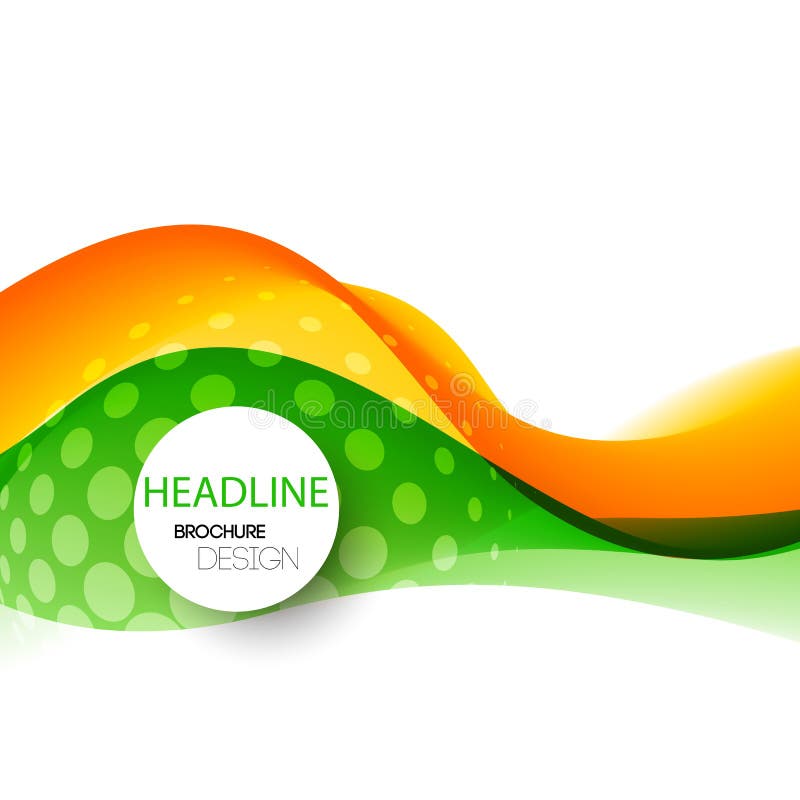 Abstract Curved Lines Background. Template Stock Vector - Illustration ...