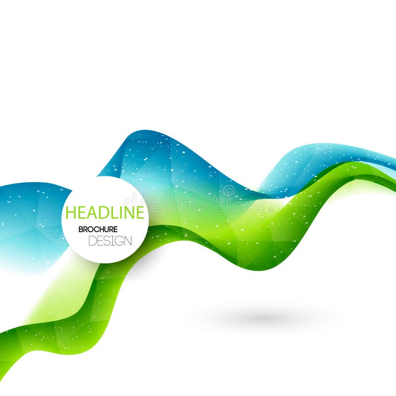 Abstract Curved Lines Background. Template Stock Vector - Illustration ...