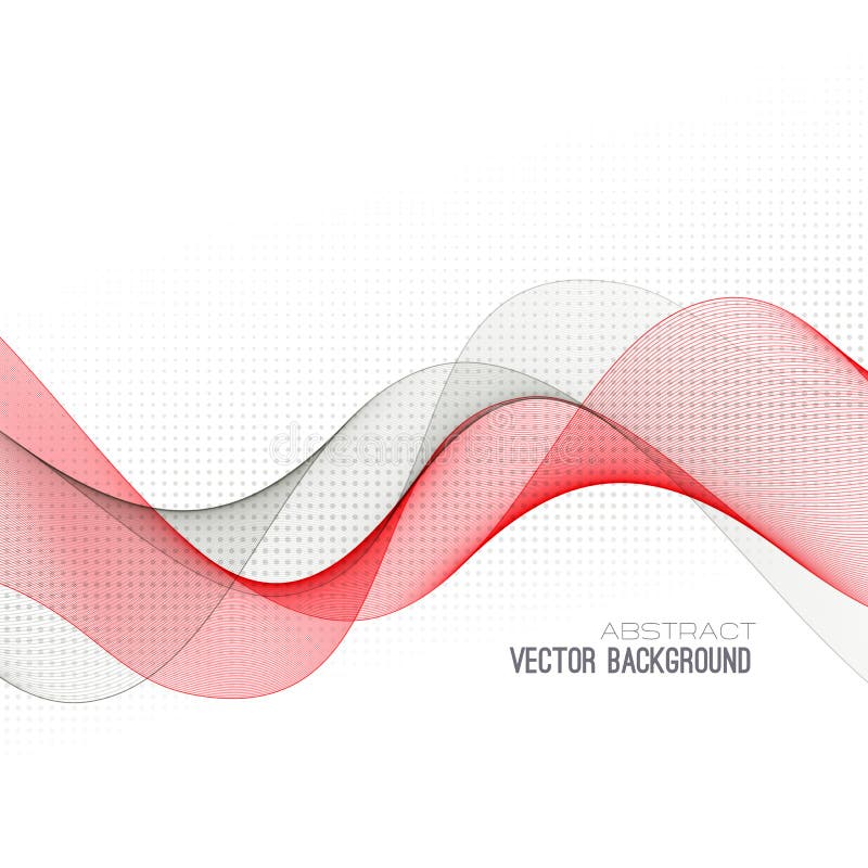 Abstract Curved Lines Background. Template Stock Vector - Illustration ...