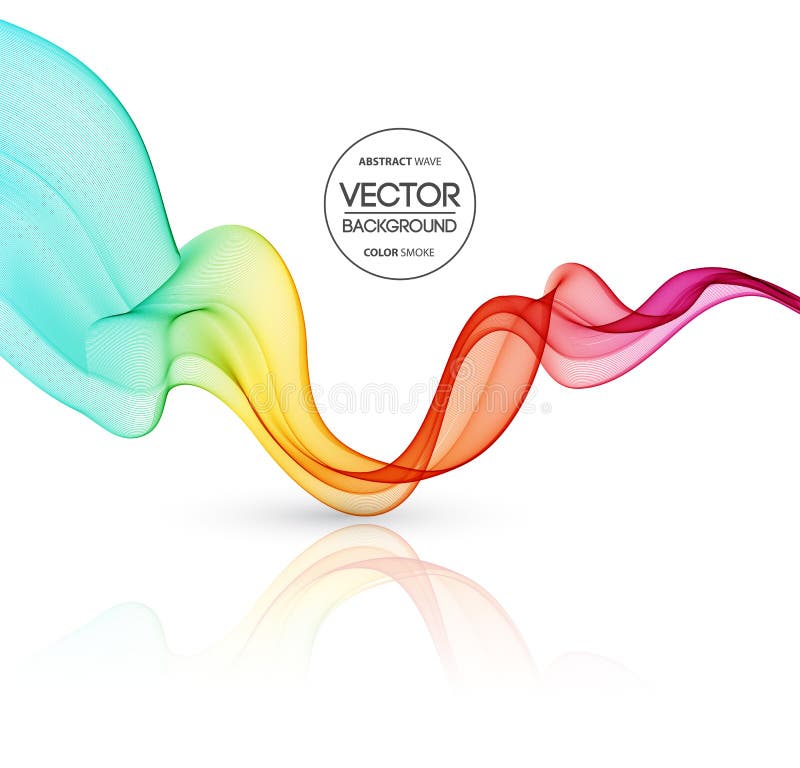 Abstract Curved Lines Background. Template Stock Vector - Illustration ...