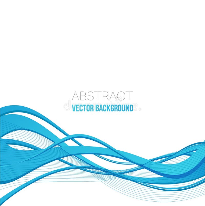 Abstract Curved Lines Background. Template Brochure Design Stock Vector ...