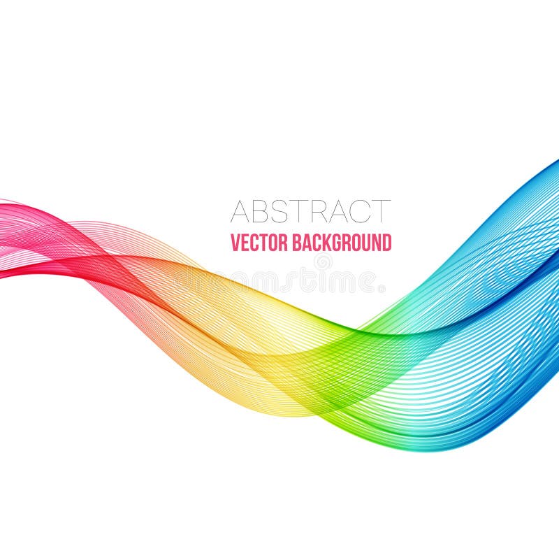 Abstract Curved Lines Background. Stock Vector - Illustration of card ...