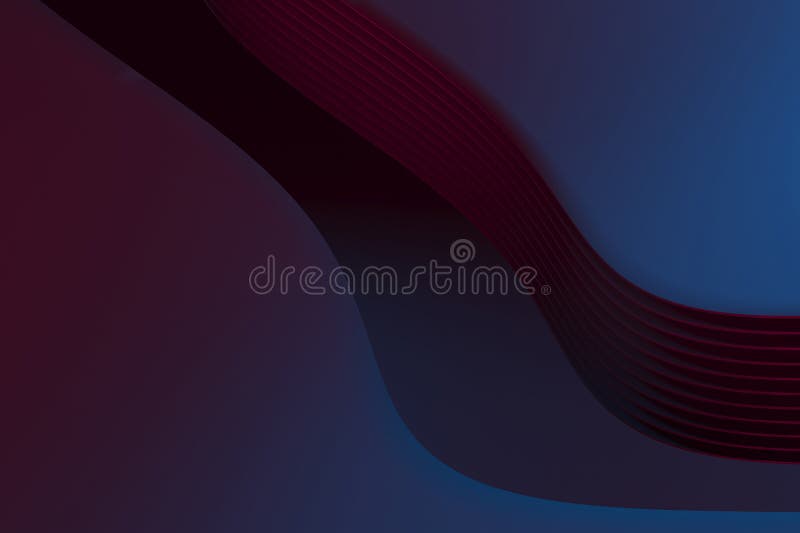 Abstract Curved Lines and Gradient in Dark Red and Blue Stock ...