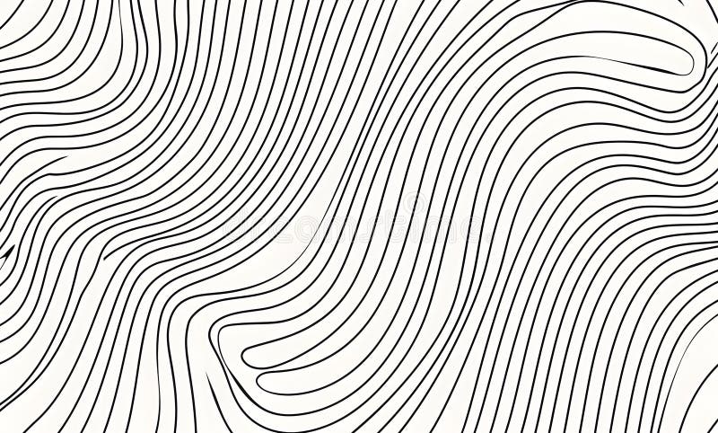 Abstract Curved Lines Minimalist Vector Pattern Stock Illustration ...