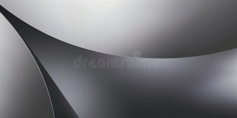 Abstract Curved Metallic Gray Surfaces with Subtle Gradients Stock ...