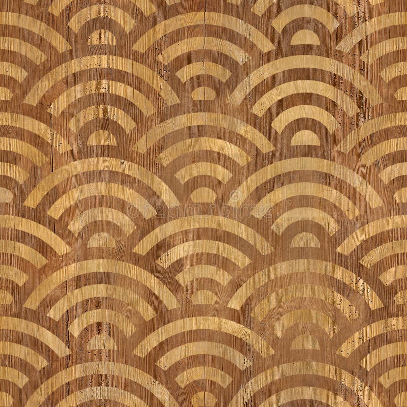 Abstract Curved Pattern - Seamless Background - Wooden Texture Stock ...
