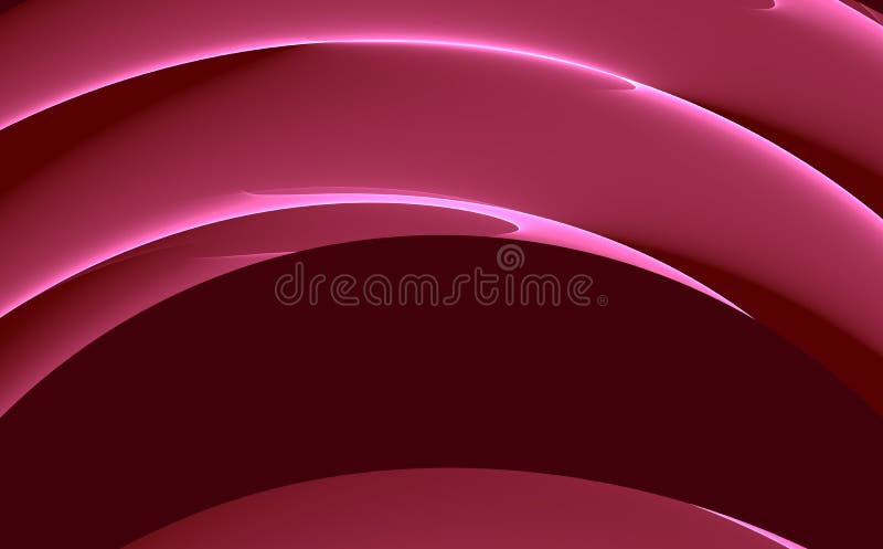 Abstract Curved Pink Lines on a Pink Background Stock Illustration ...