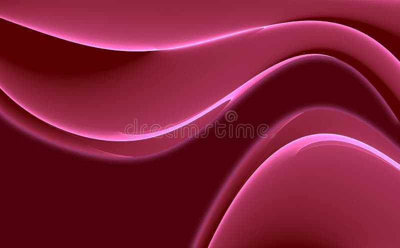 Abstract Curved Pink Lines on a Pink Background Stock Illustration ...
