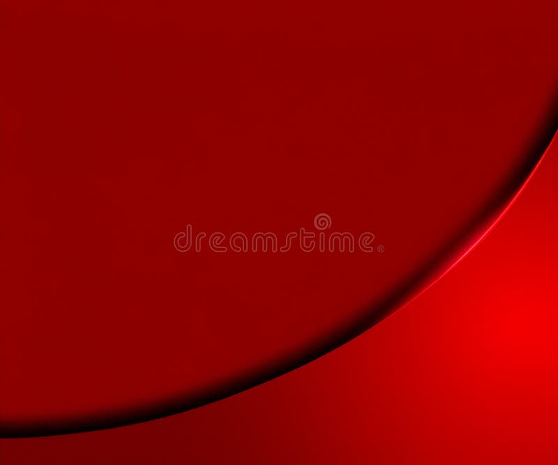 Abstract Curved Red Shape on Red Background with Lighting Effect and ...
