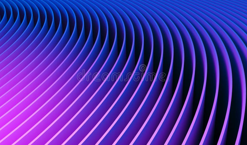 Abstract Curved Shapes Colorful Background Stock Illustration ...