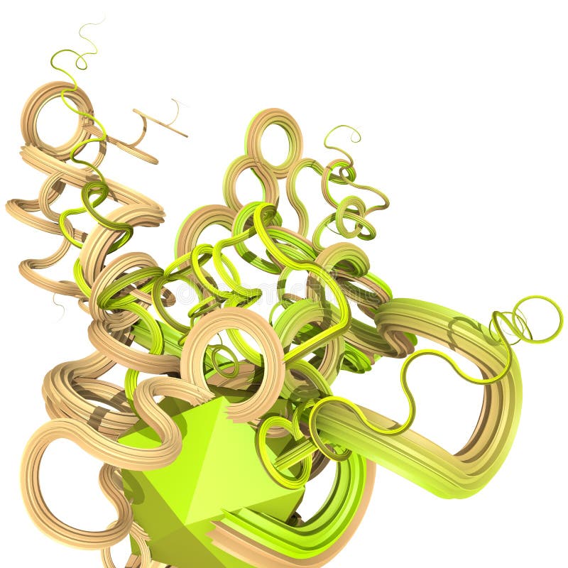 Abstract curved shapes stock illustration. Illustration of backdrop ...