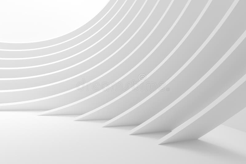 3d abstract curved shapes stock illustration. Illustration of backdrop ...