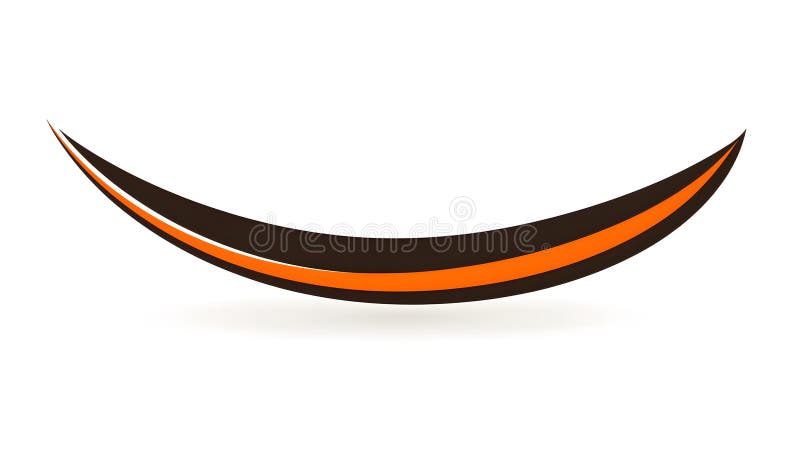 Abstract Curved Smile Logo Design Stock Illustration - Illustration of ...