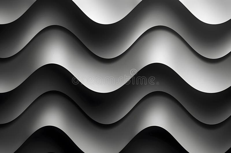 Abstract Curved Wavy Stripes, Lines Smooth Pattern Wavy Squiggle ...