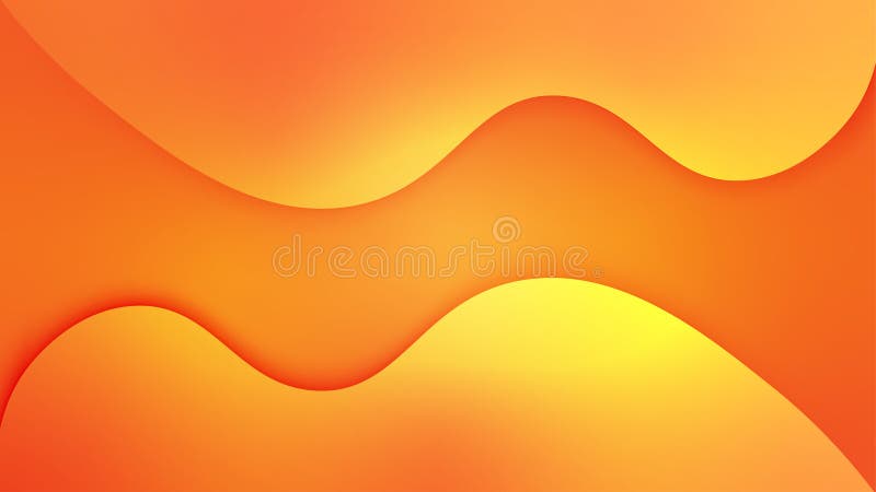 Vector Vivid Orange Flow for Abstract Background Stock Vector ...