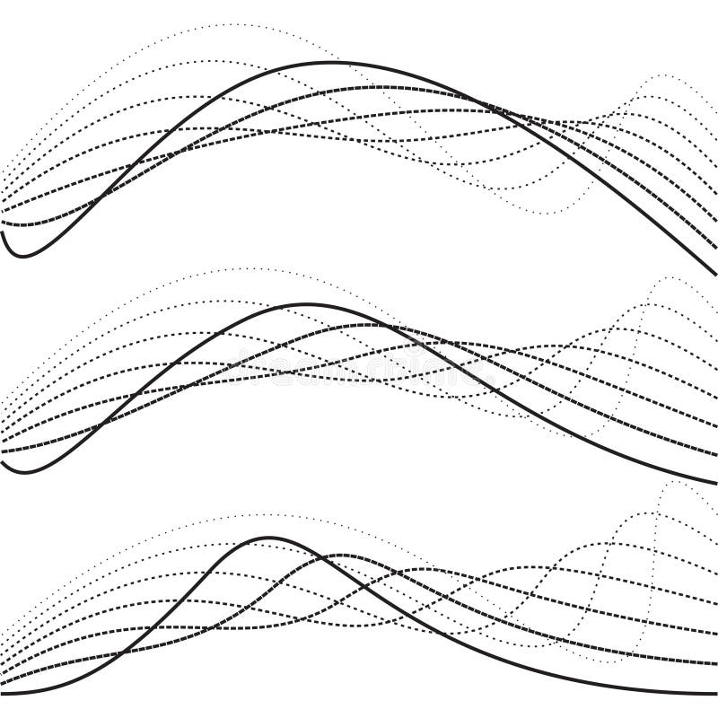 Abstract Curves, Dot Graphics Stock Vector - Illustration of element ...