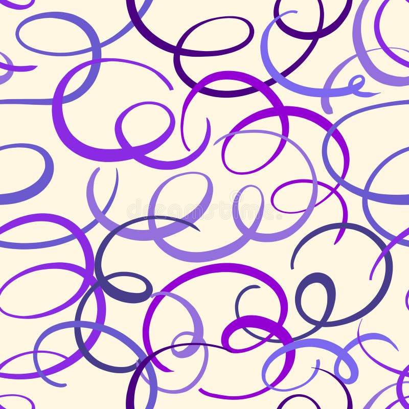 Abstract Curves Vector Seamless Pattern Stock Vector - Illustration of ...