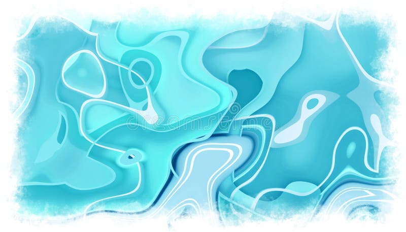 Abstract Curves Background Blue Monotone Waves and Artistic Curves ...