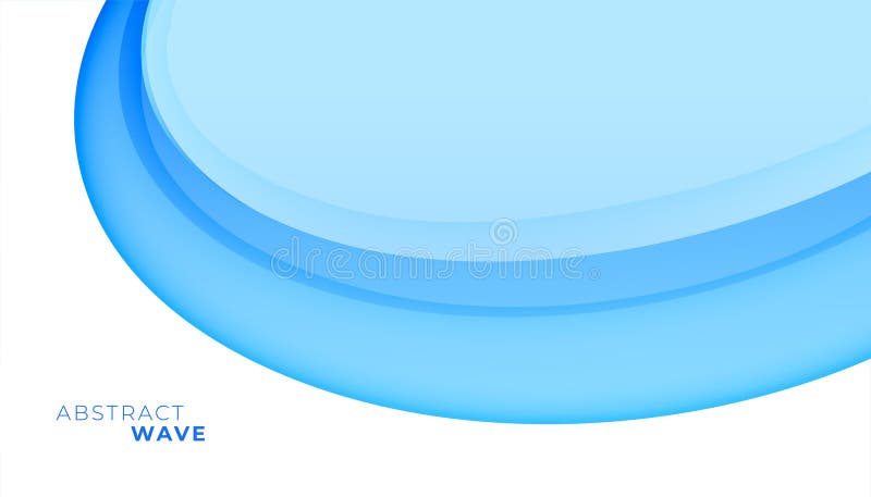 Abstract Curvy Blue Smooth Wave Design for Business Branding Stock ...