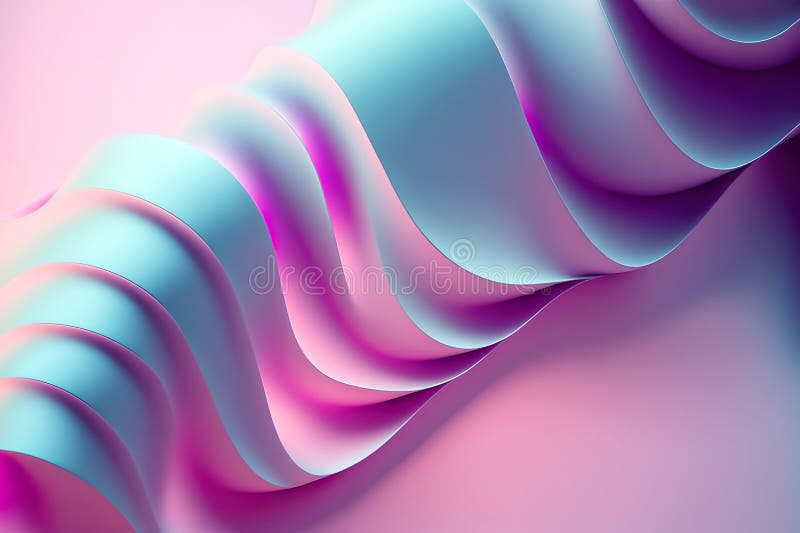 Abstract Curvy Design Wallpaper. Waves and Energy Flow Stock ...
