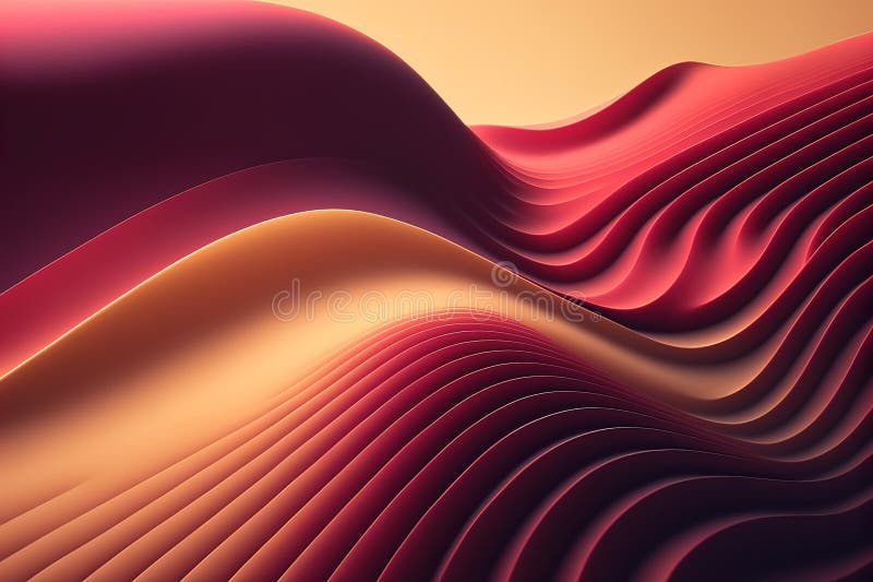 Abstract Curvy Design Wallpaper. Waves and Energy Flow Stock ...