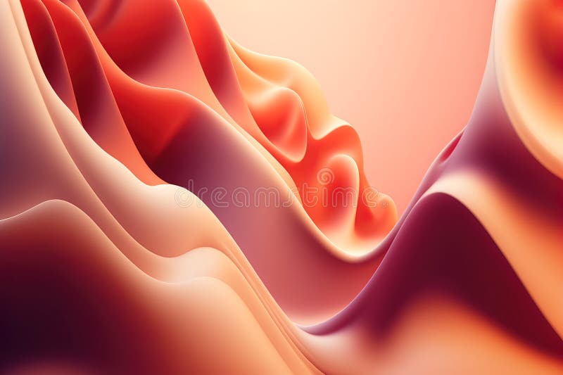 Abstract Curvy Design Wallpaper. Waves and Energy Flow Stock ...