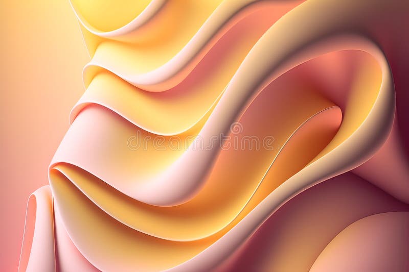 Abstract Curvy Design Wallpaper. Waves and Energy Flow Stock ...