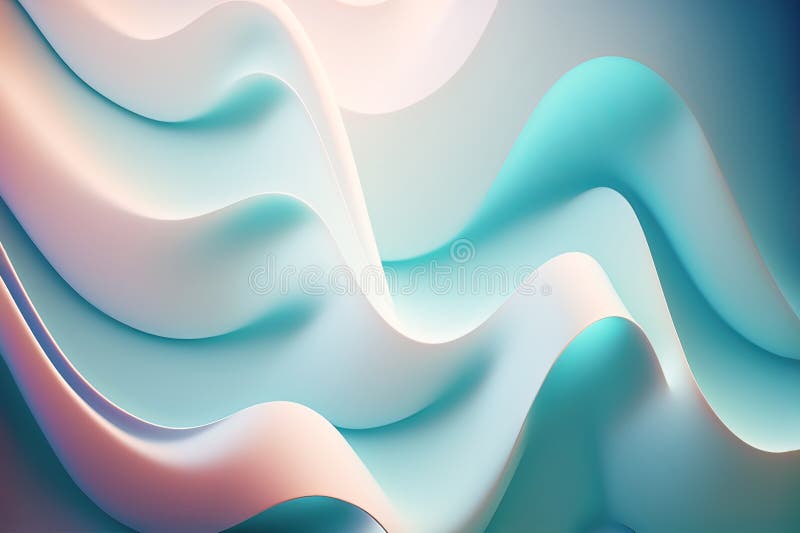 Abstract Curvy Design Wallpaper. Waves and Energy Flow Stock ...