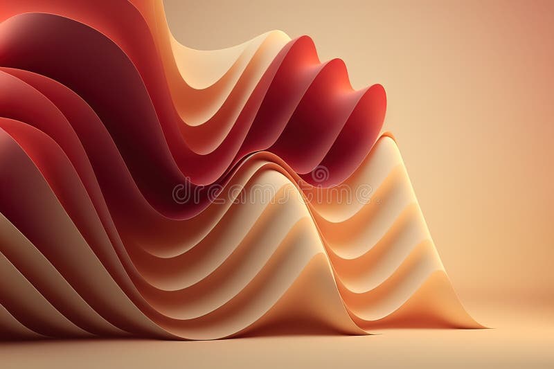 Abstract Curvy Design Wallpaper. Waves and Energy Flow Stock ...