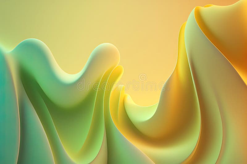 Abstract Curvy Design Wallpaper. Waves and Energy Flow Stock ...