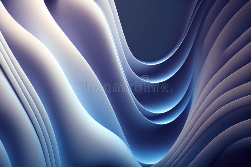 Abstract Curvy Design Wallpaper. Waves and Energy Flow Stock ...