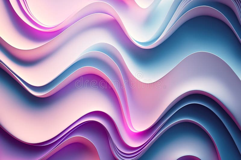 Abstract Curvy Design Wallpaper. Waves and Energy Flow Stock ...