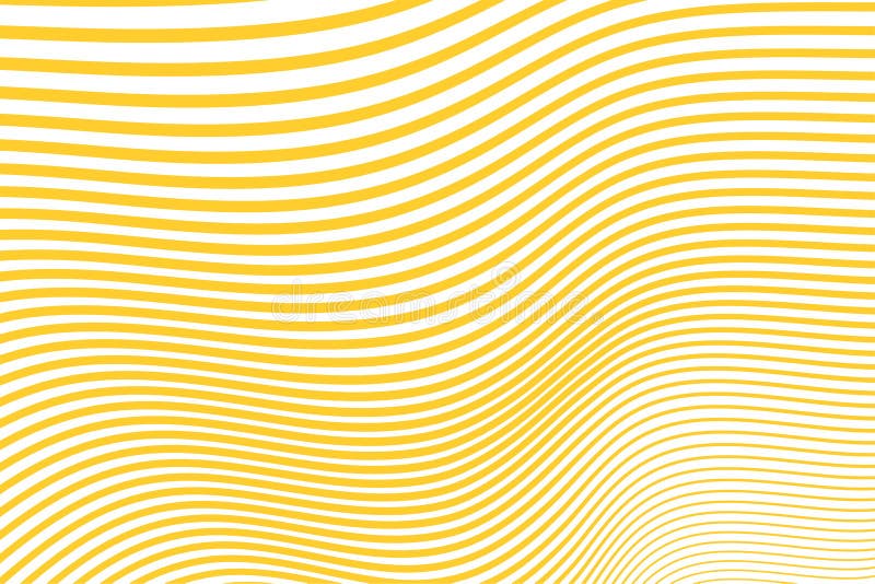 Abstract Curvy Motion Yellow Outline Stripe Background Design Stock ...