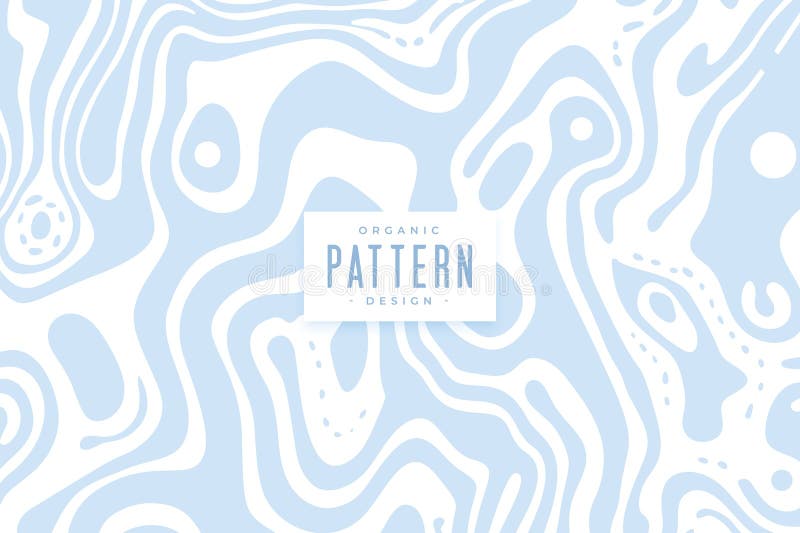 Abstract Curvy Organic Shape Pattern Background Stock Vector ...