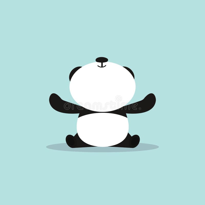 Abstract cute panda stock vector. Illustration of panda - 79276019
