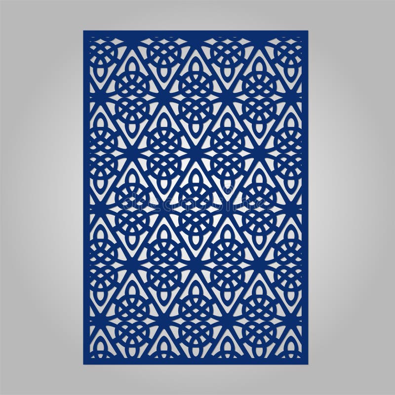 Abstract Cutout Panel for Laser Cutting, Die Cutting or Stencil. Stock ...