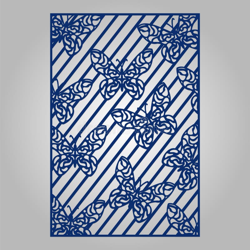 Abstract Cutout Panel for Laser Cutting, Die Cutting or Stencil. Stock ...