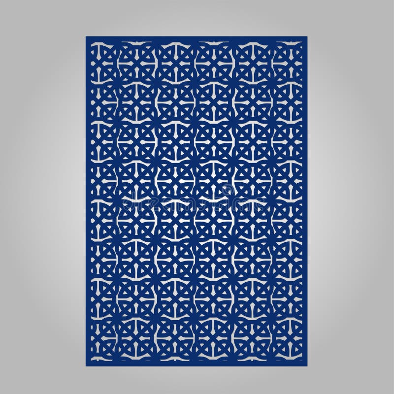 Abstract Cutout Panel for Laser Cutting, Die Cutting or Stencil. Stock ...