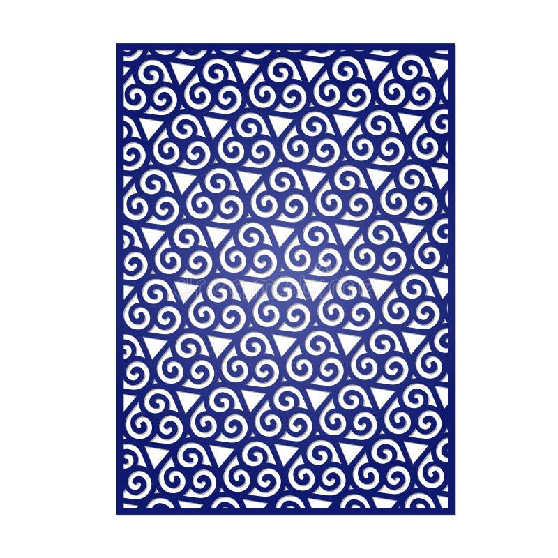 Abstract Cutout Panel for Laser Cutting, Die Cutting or Stencil. Stock ...