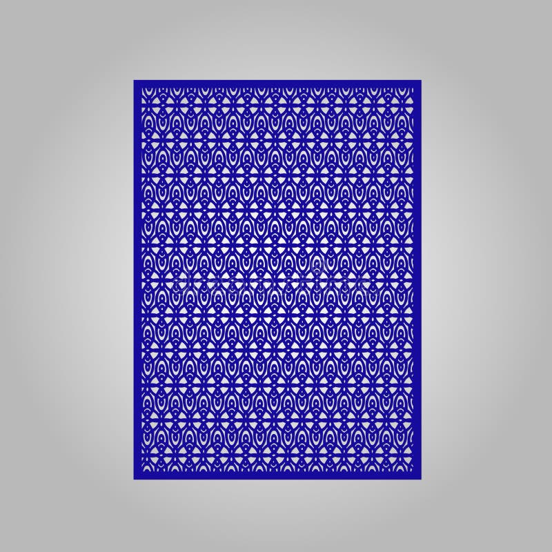 Abstract Cutout Panel for Laser Cutting, Die Cutting or Stencil. Stock ...