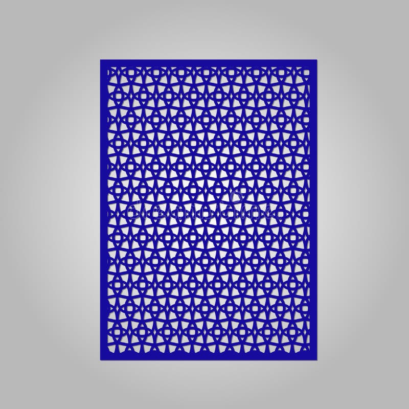 Abstract Cutout Panel for Laser Cutting, Die Cutting or Stencil. Stock ...