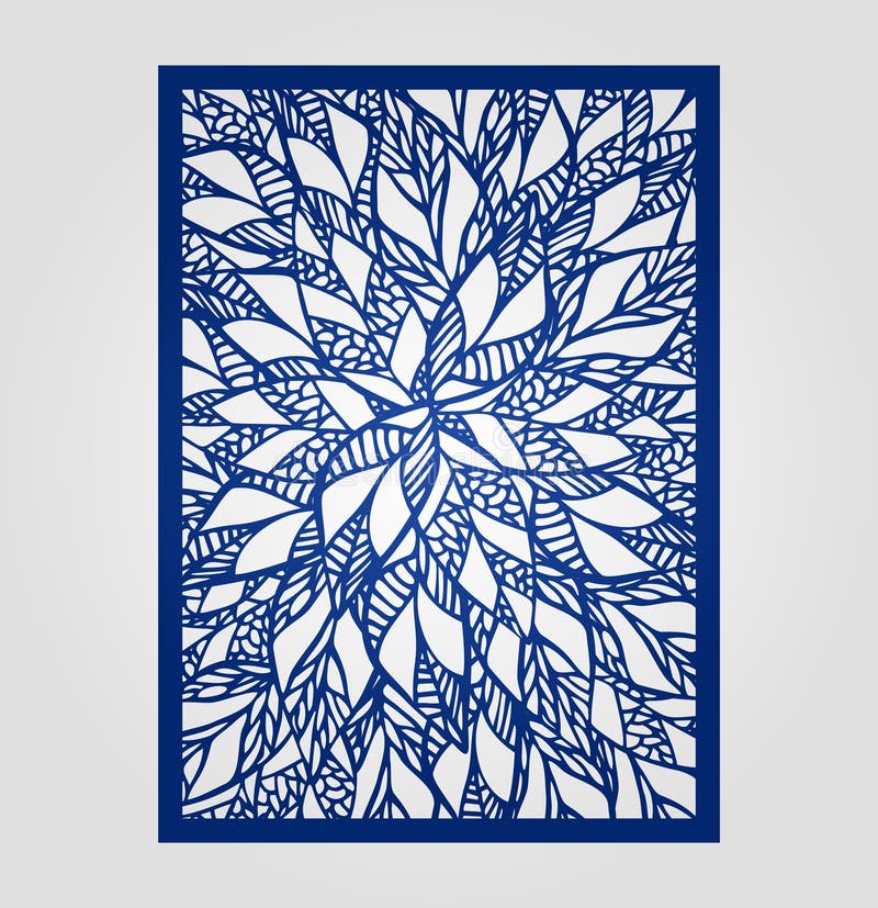 Abstract Cutout Panel for Laser Cutting, Die Cutting or Stencil. Stock ...