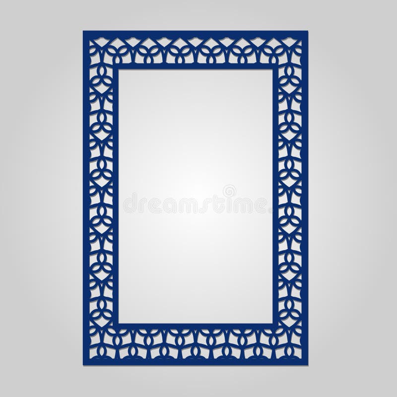 Abstract Cutout Panel for Laser Cutting, Die Cutting or Stencil. Stock ...