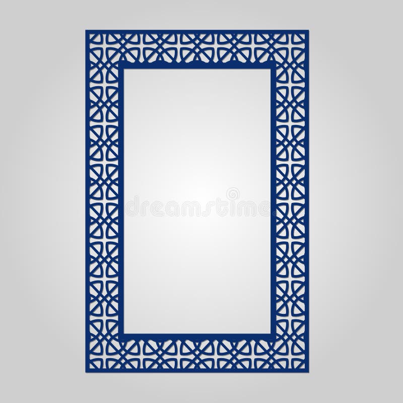 Abstract Cutout Panel for Laser Cutting, Die Cutting or Stencil. Stock ...