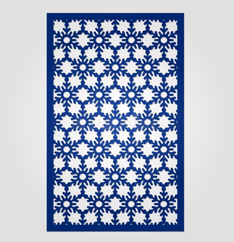 Abstract Cutout Panel for Laser Cutting, Die Cutting or Stencil. Stock ...