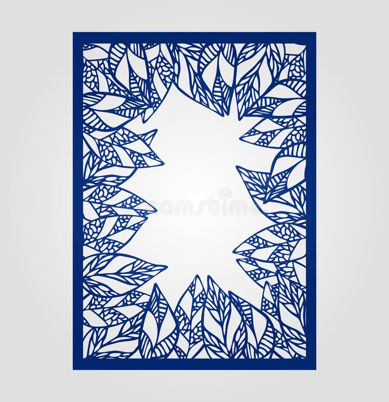 Abstract Cutout Panel for Laser Cutting, Die Cutting or Stencil. Stock ...