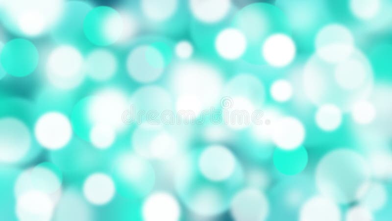 Abstract Cyan Background with Circle Bokeh. Light Blurred of Light ...