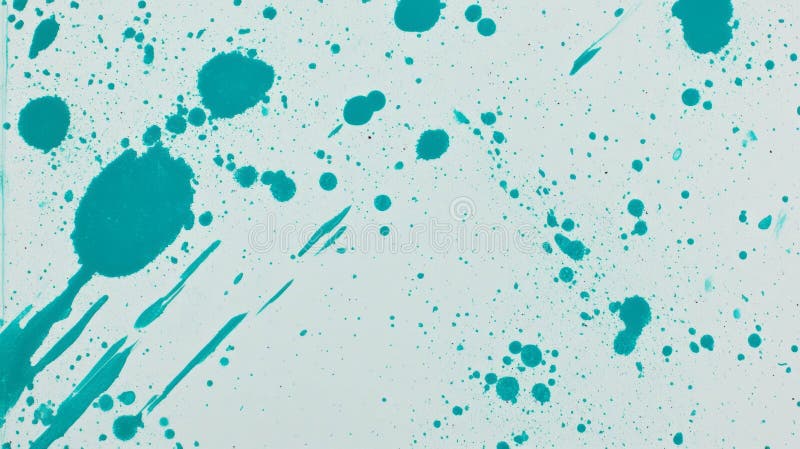 Abstract Cyan Paint Splatter Texture with Grunge Overlay for Creative ...