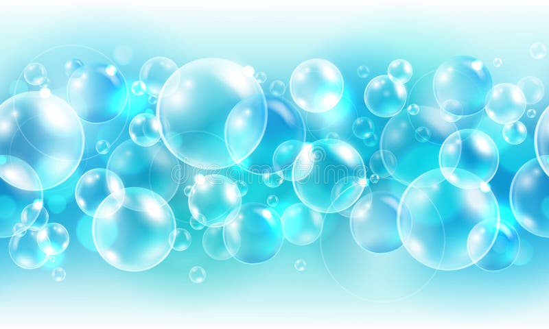 Abstract Cyan Seamless Border Stock Vector - Illustration of holiday ...