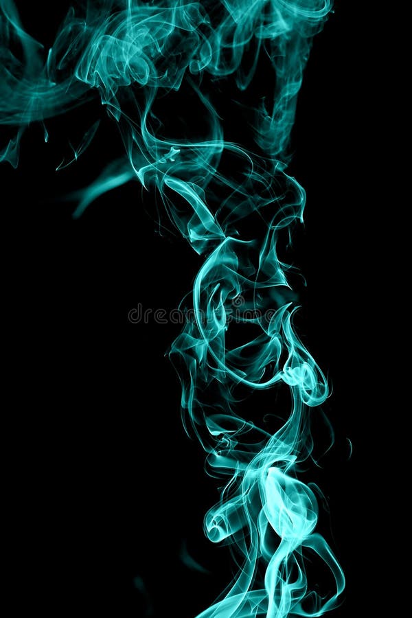 Cyan Smoke on White Background Stock Photo - Image of detail, cyan: 7015568